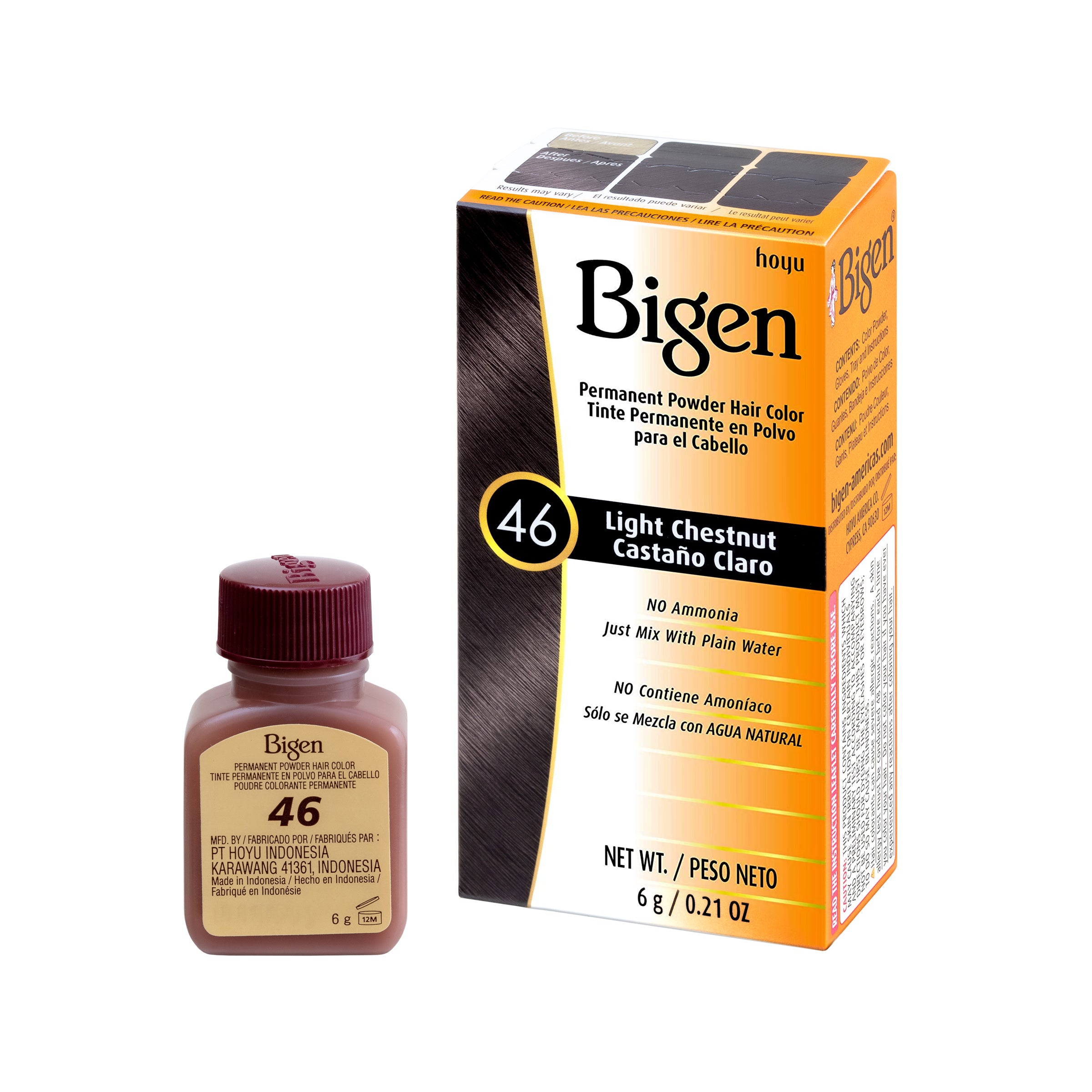 Bigen Permanent Powder Light Chestnut Hair Color - Hoyu Japanese Hair ...